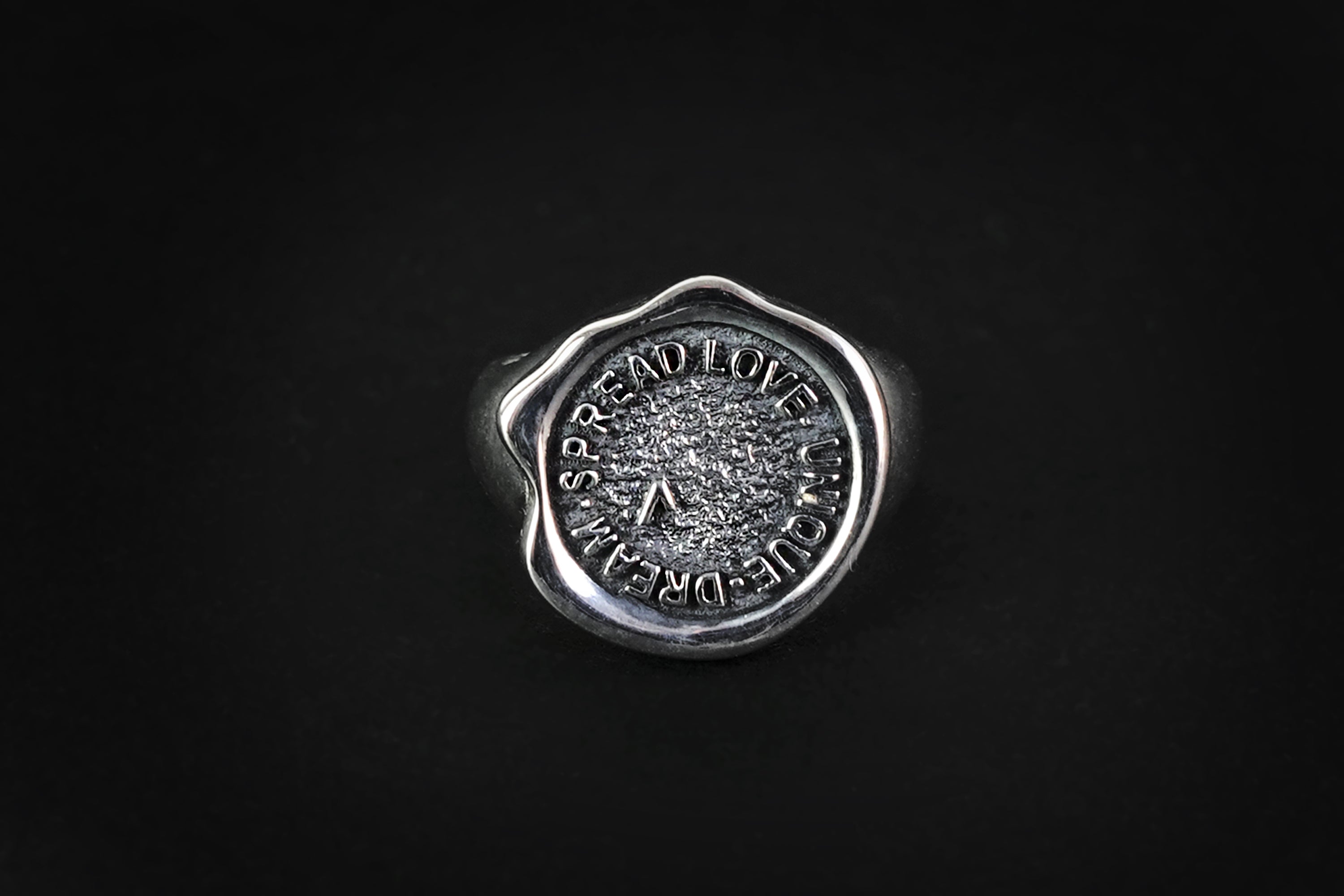 Authentication stamp silver ring – MARIVEE